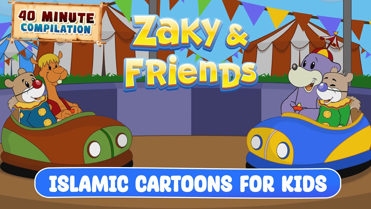 Zaky & Friends 40 Minute Compilation | Islamic Cartoons For Kids - Zaky ...