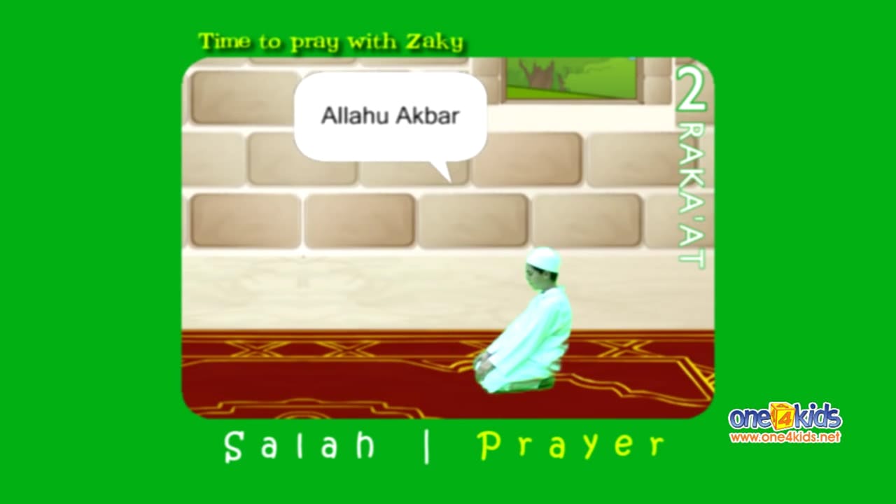 How to pray 2 Rakat (2 units) - Step by Step Guide - One4Kids TV