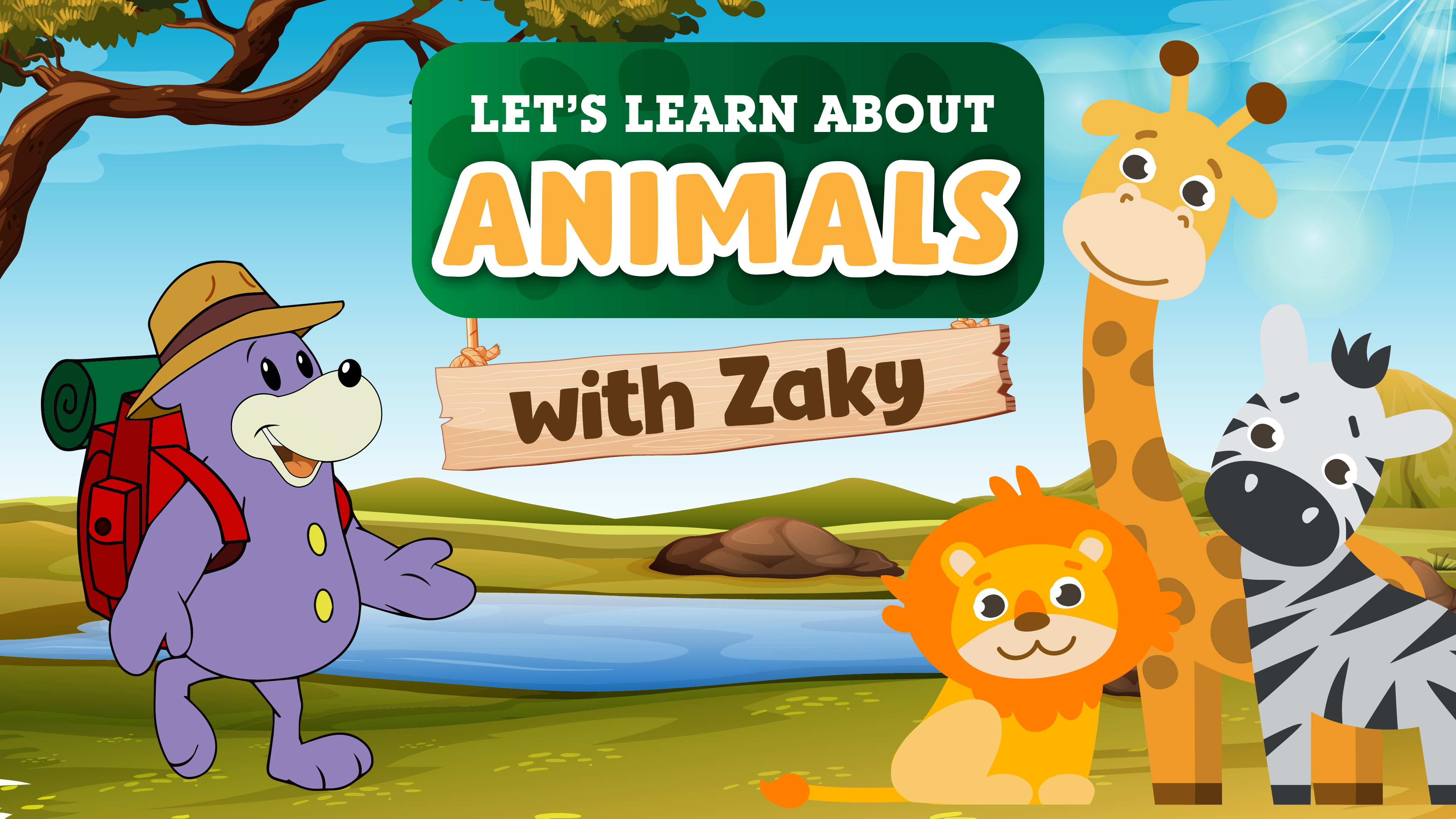 Let's Learn About Animals With Zaky! - One4Kids TV