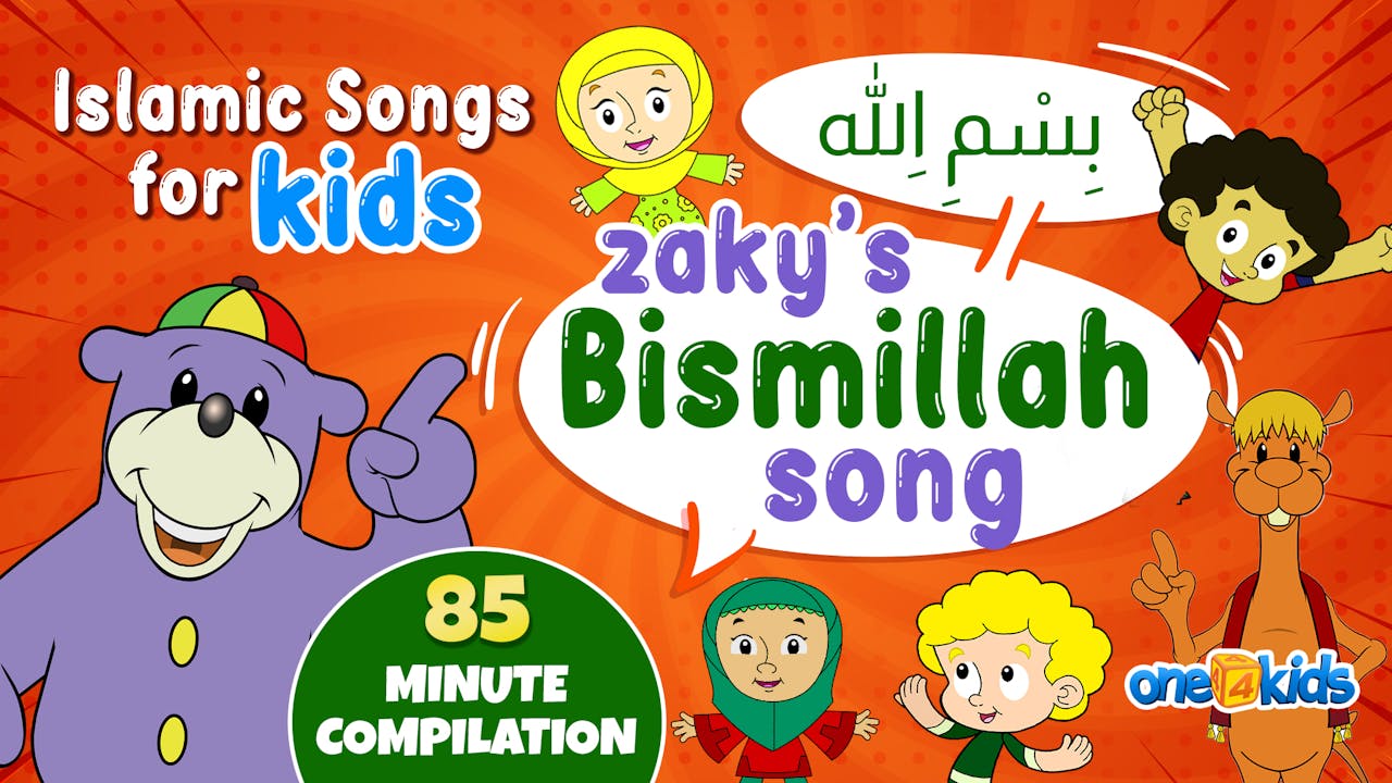Islamic Songs For Kids | Zaky's Bismillah Song | 85 Minute Compilation - Zaky & Friends ...