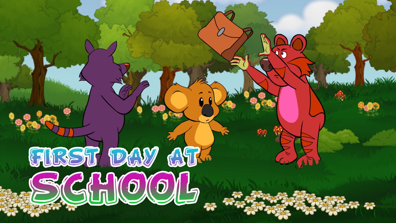 First Day At School - A Day with Zaky & Friends - One4Kids TV