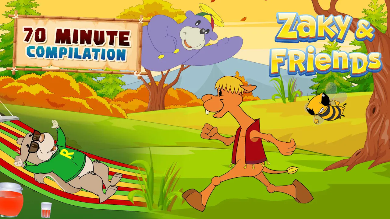 Zaky & Friends Compilation | Islamic Kids Cartoons | 70 Minutes - One ...