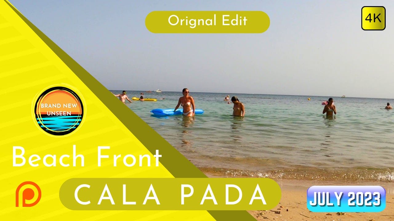 Cala Pada Beach Front July 2023 Patreon 4K - On The Beach Ibiza