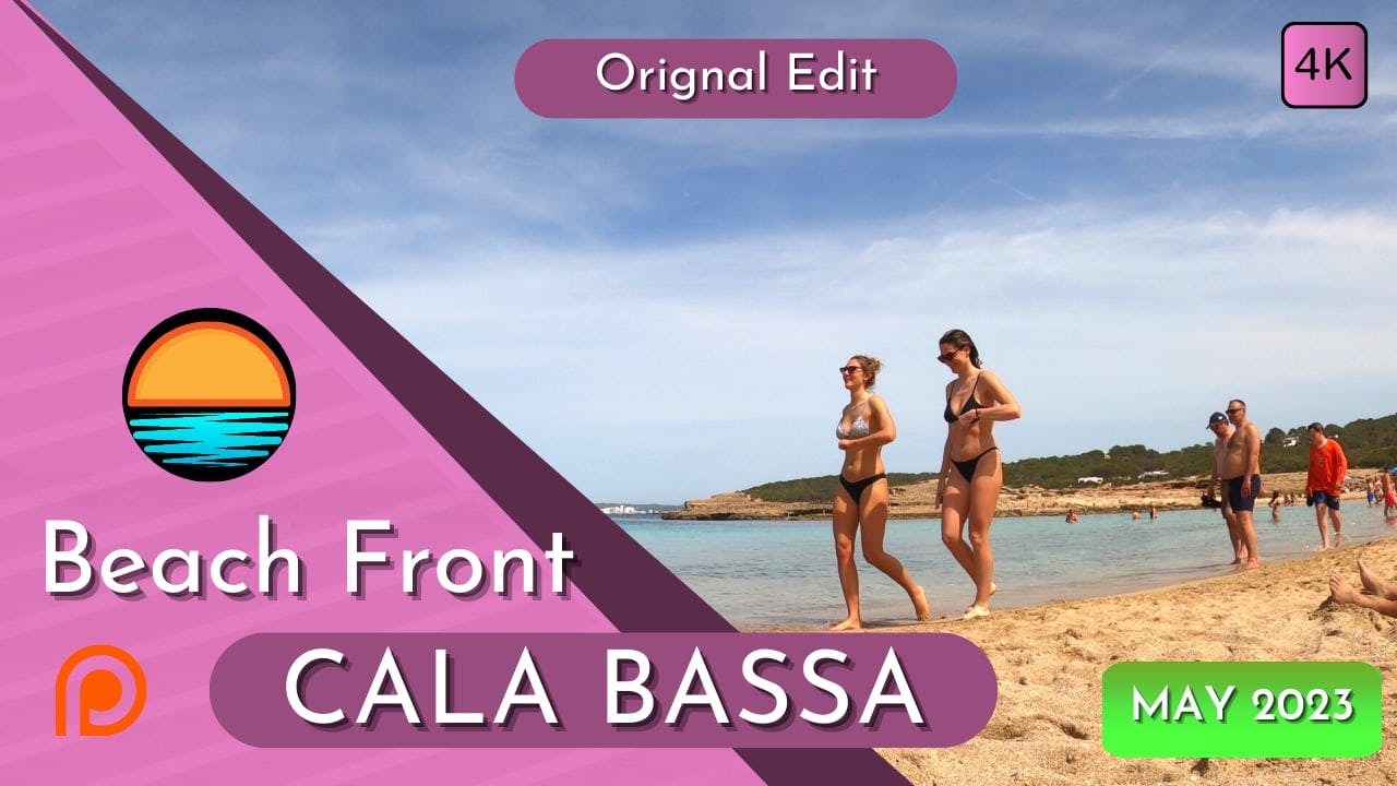cala bassa may 2023 beach front patreon 4k - On The Beach Ibiza