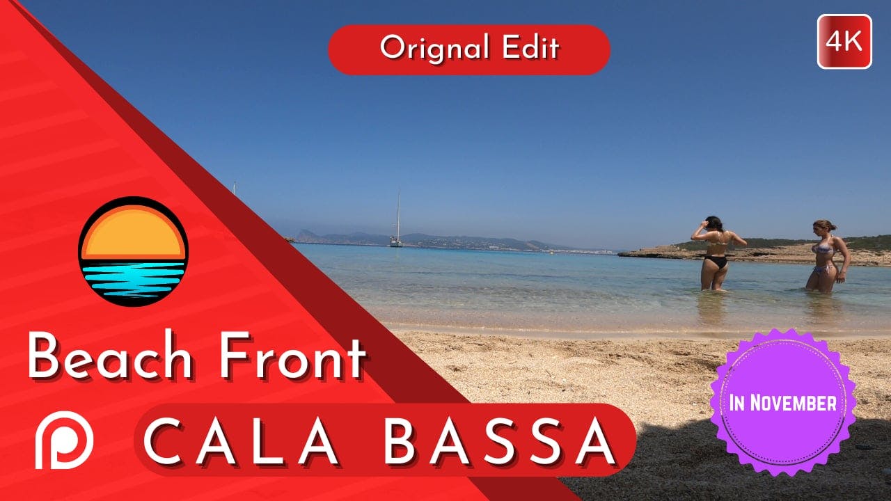 Cala Bassa in November, Beach Front Patreon 4K.mp4 - On The Beach Ibiza
