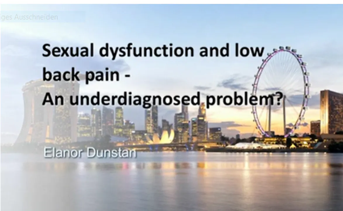 Sexual dysfunction and low pack pain - an underdiagnosed problem ...