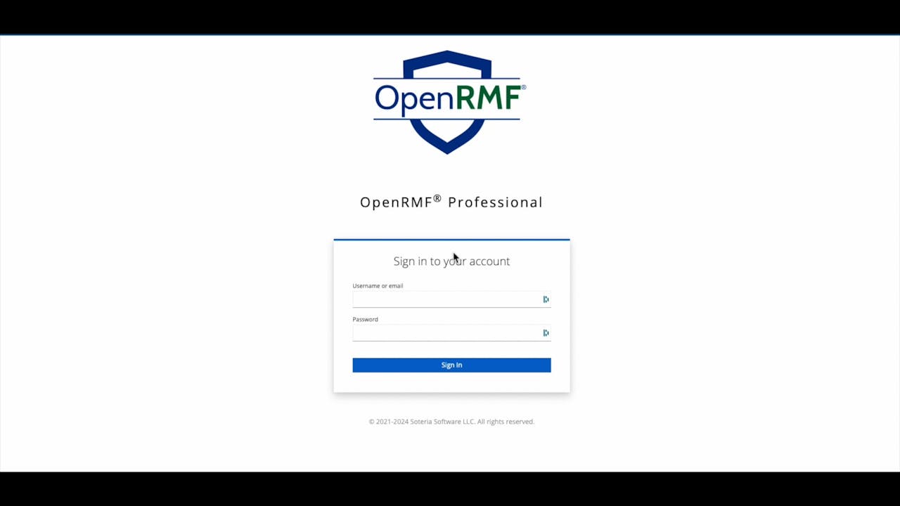v2.10 Navigation of OpenRMF Professional - User Training - Soteria ...
