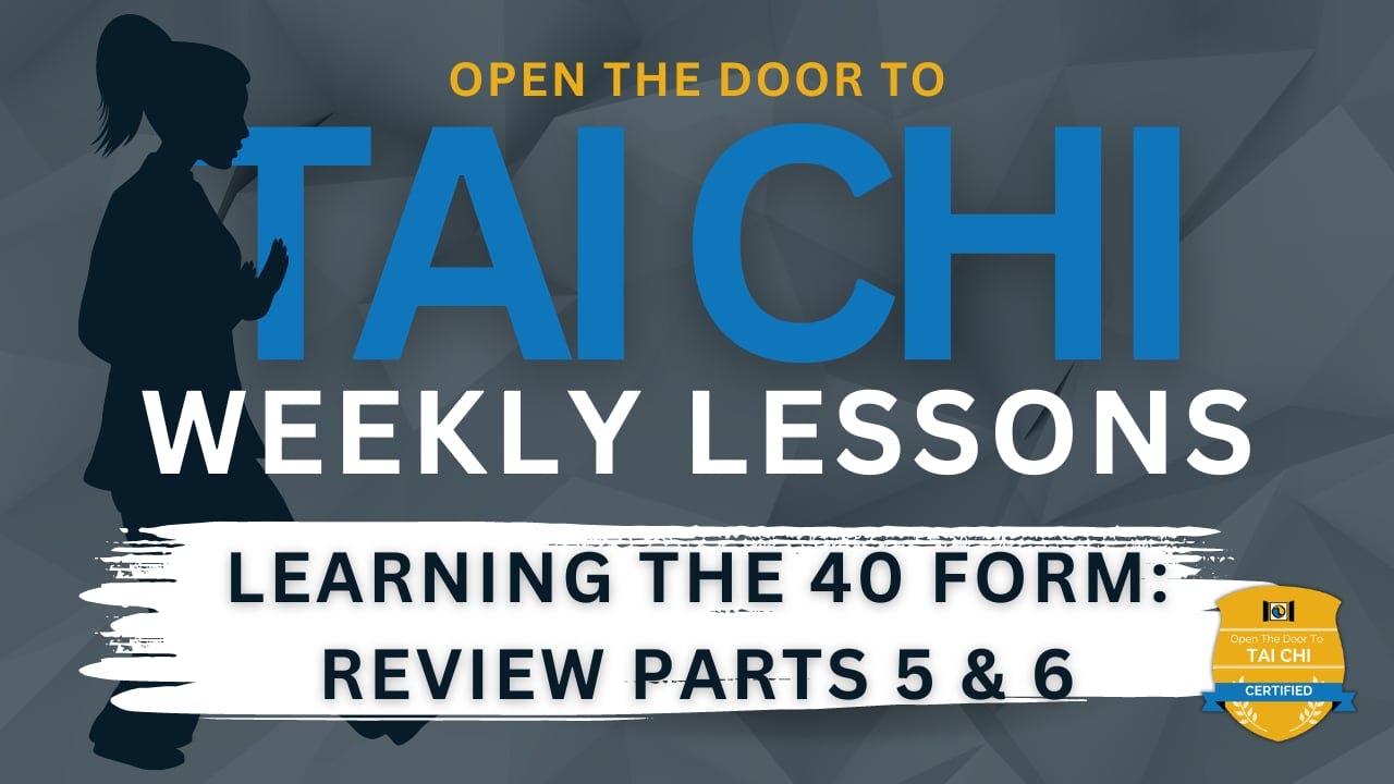 Learning the 40 Form: Review Sections 5-6 (Open the Door Tai Chi Lessons) - Open the Door to Tai Chi