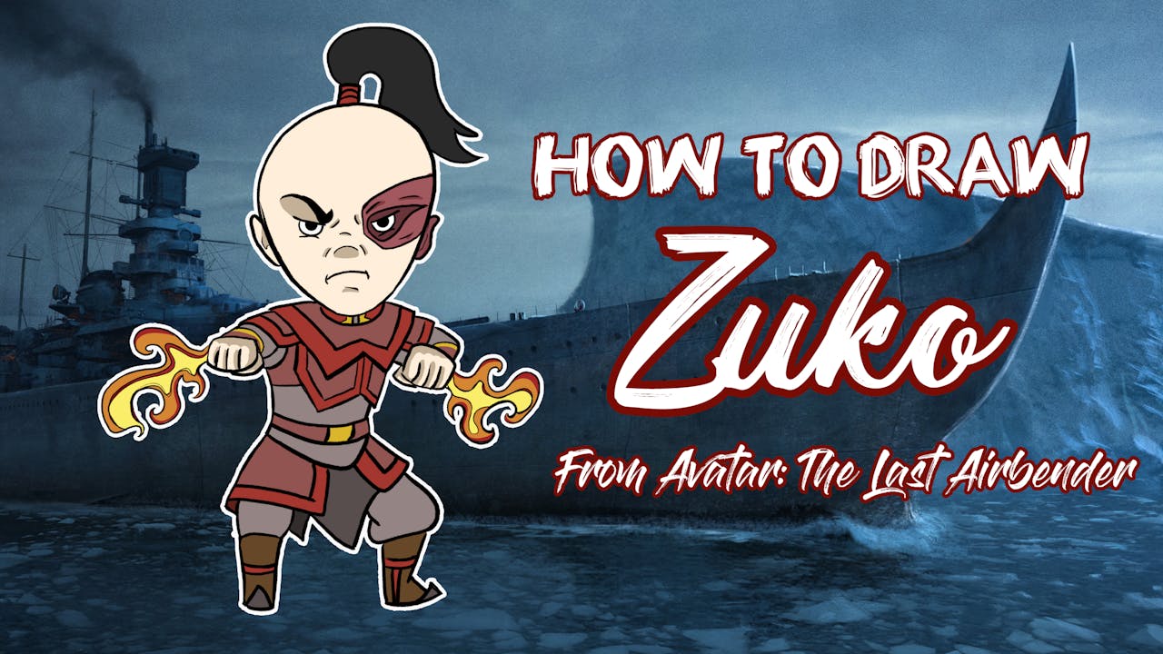 How to Draw Zuko From Season 1 - Paint It Kids