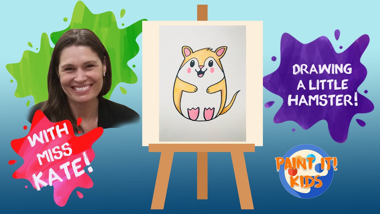 How to Draw a Little Hamster - Paint It Kids