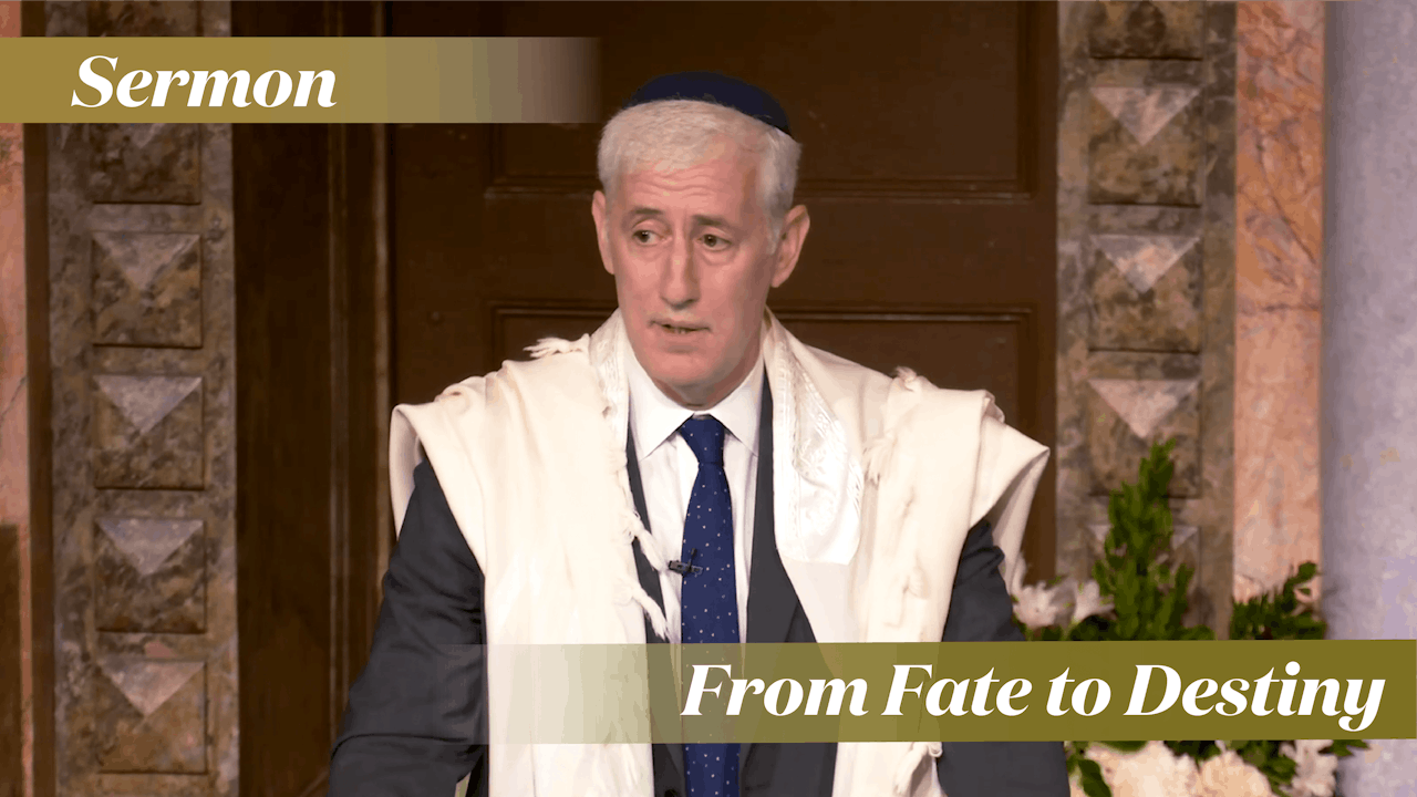 Rabbi Zuckerman: From Fate to Destiny (May 31, 2025) - Shabbat - PAS ...