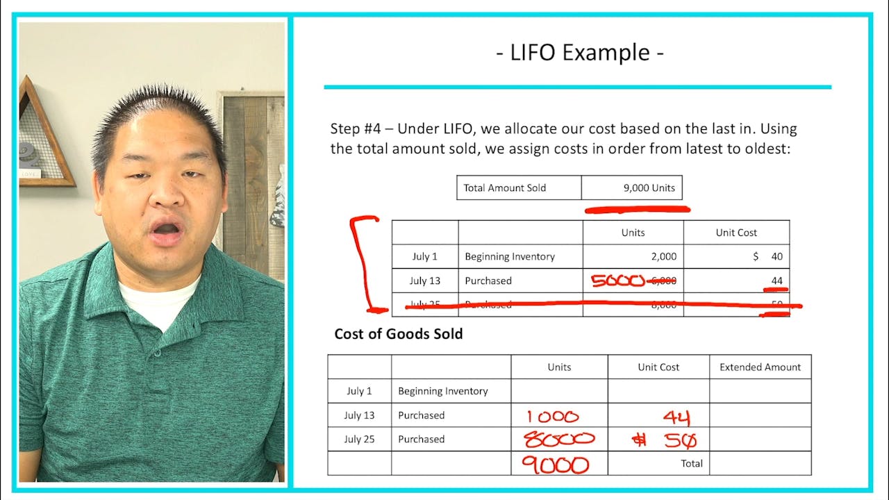 Lesson 7.11 - LIFO Example - Patrick Lee, MSA