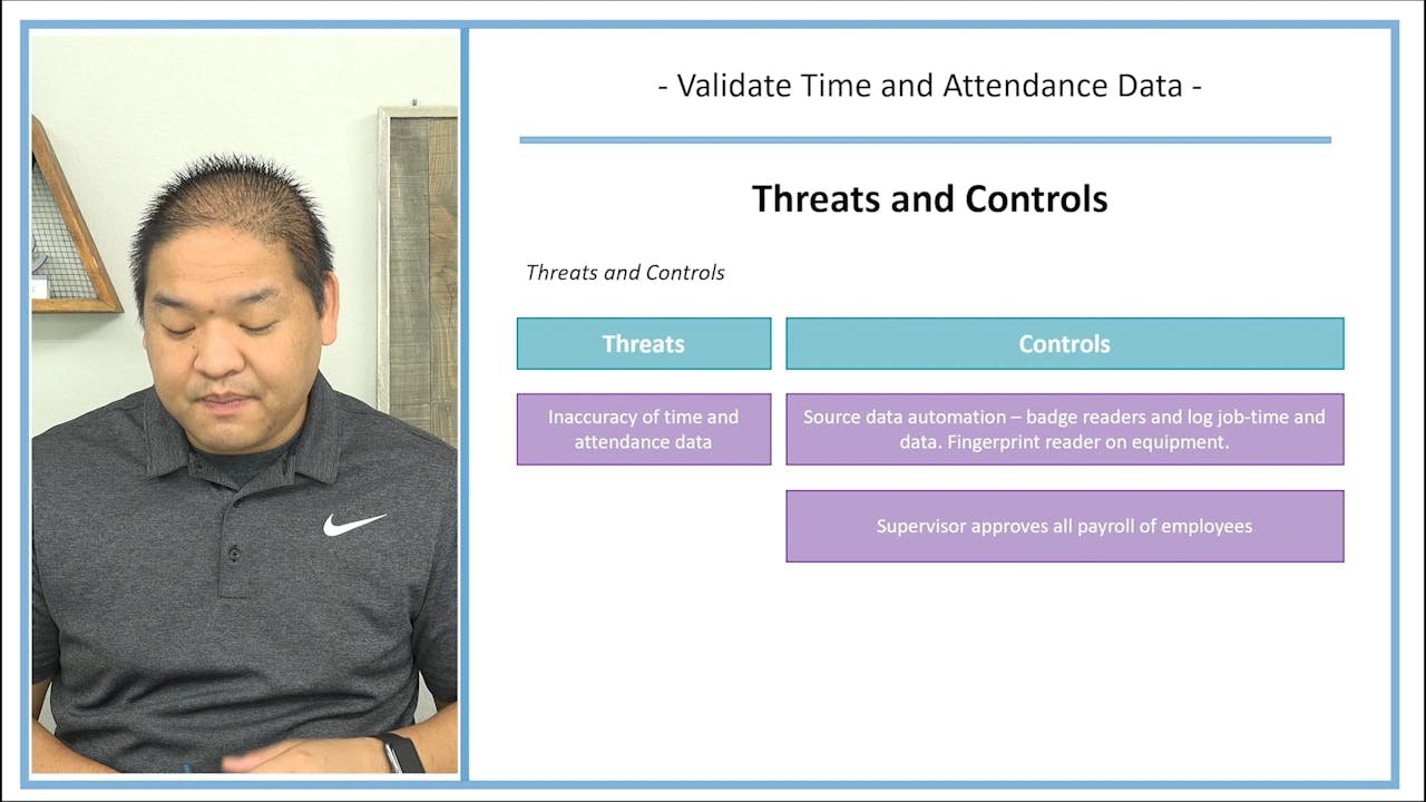 Lesson 14.6 - Validate Time and Attendance Data - Patrick Lee, MSA