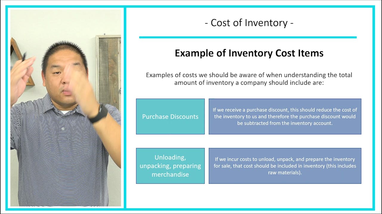 Lesson 8.8 - Cost of Inventory - Patrick Lee, MSA