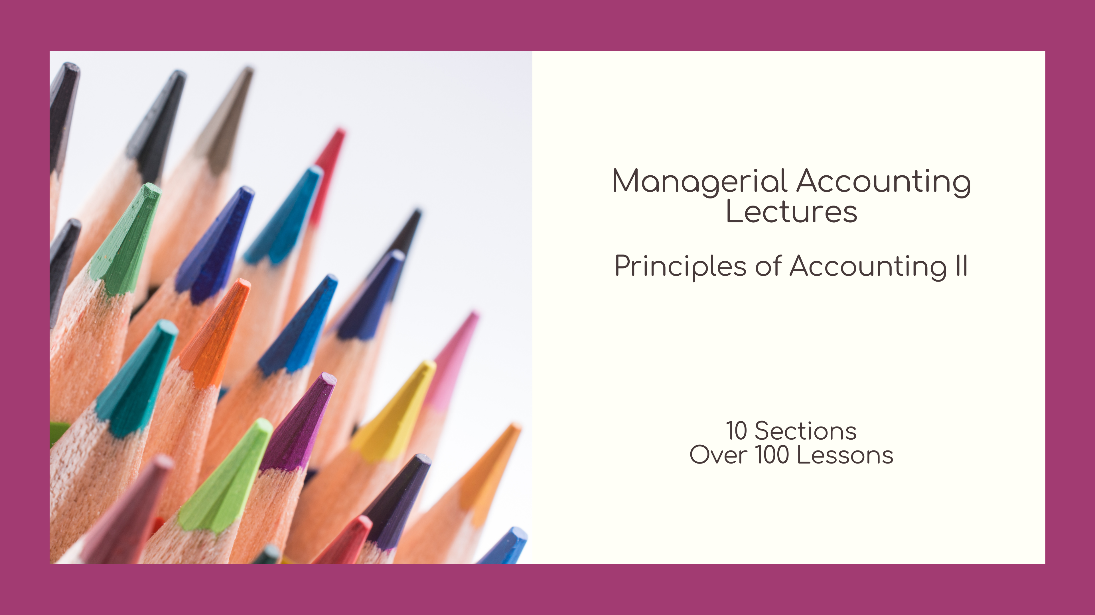 Managerial Accounting - Patrick Lee, MSA