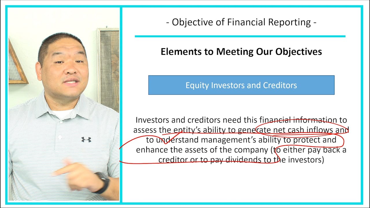 Lesson 1.8 - Objective of Financial Reporting - Patrick Lee, MSA