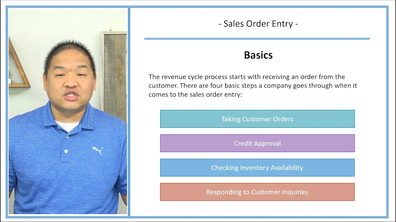 Lesson 11.2 - Sales Order Entry - Patrick Lee, MSA