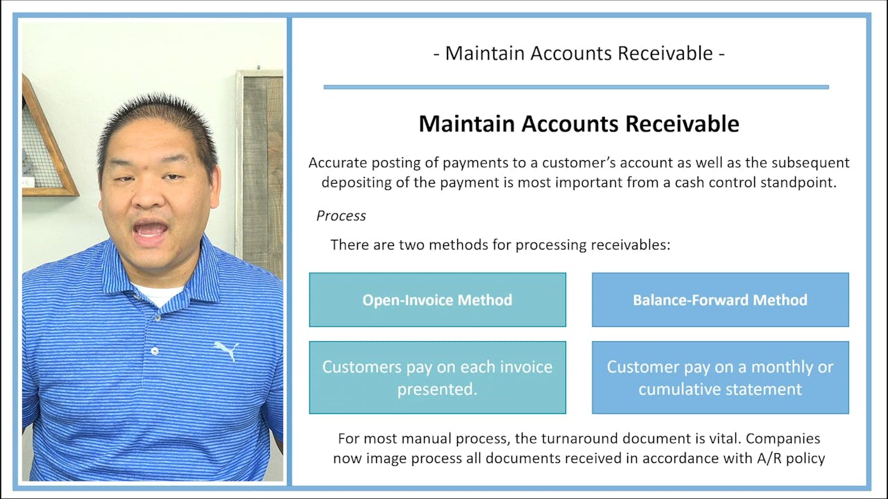Lesson 11.12 - Maintain Accounts Receivable - Patrick Lee, MSA