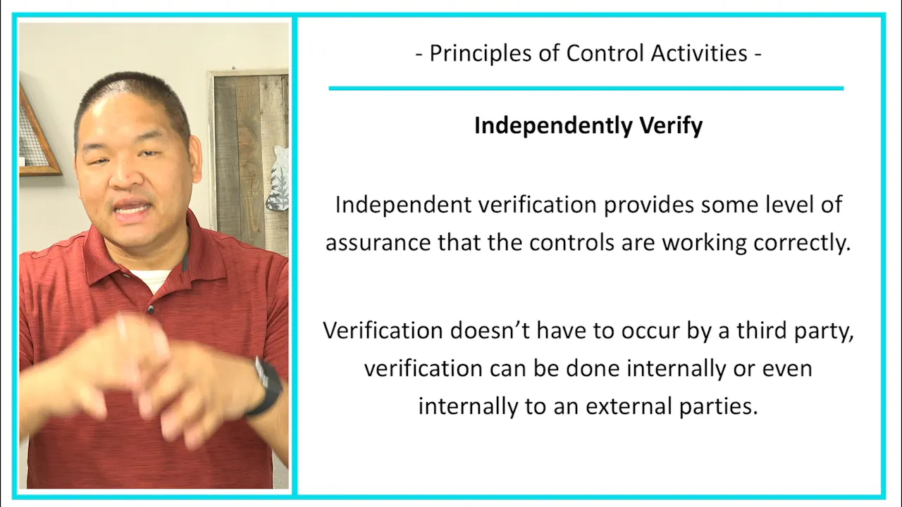 Lesson 5.5 - Principles of Control Activities - Patrick Lee, MSA