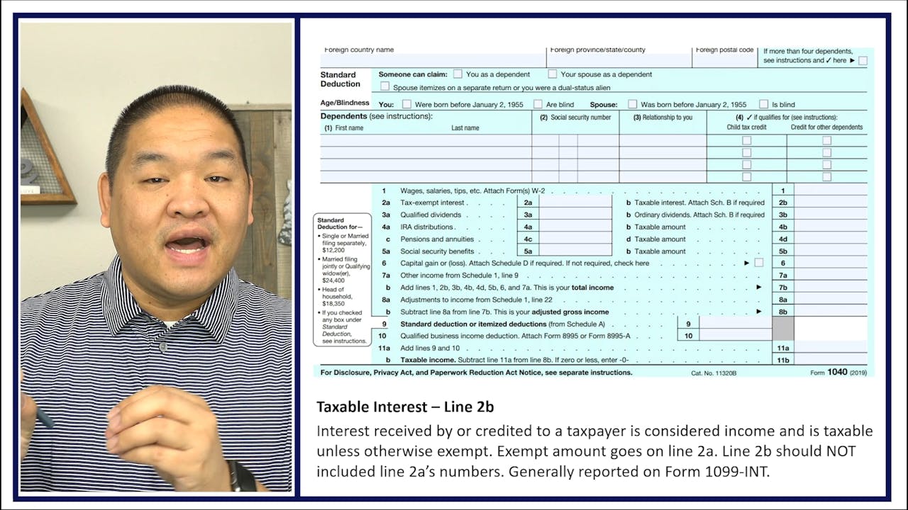 Section 1.7 - Form 1040 Walk-Through - Patrick Lee, MSA