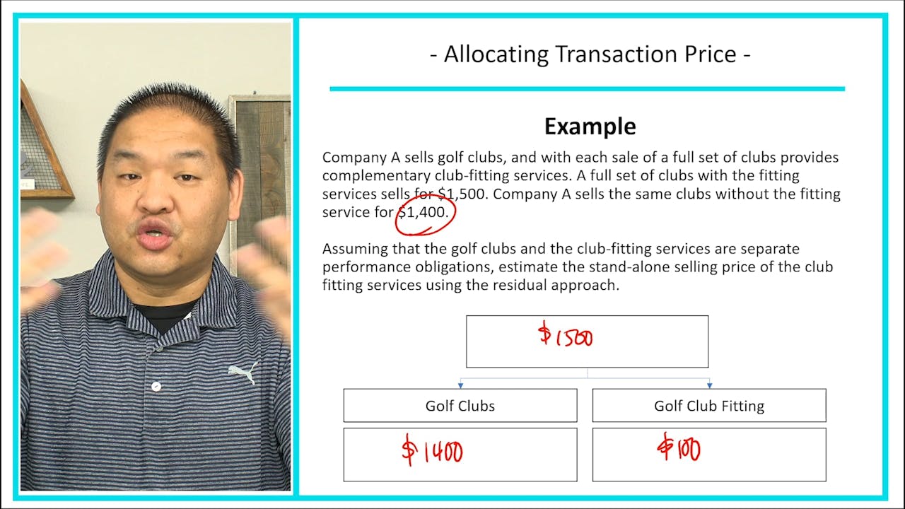Lesson 6.14 - Allocate Transaction Price Issues - Patrick Lee, MSA