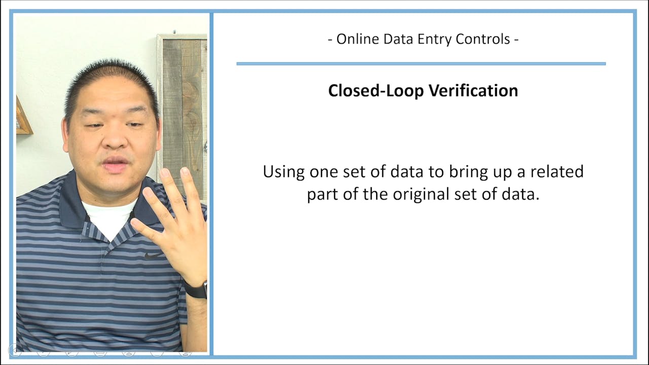 Lesson 9.8 - Online Data Entry Controls - Patrick Lee, MSA