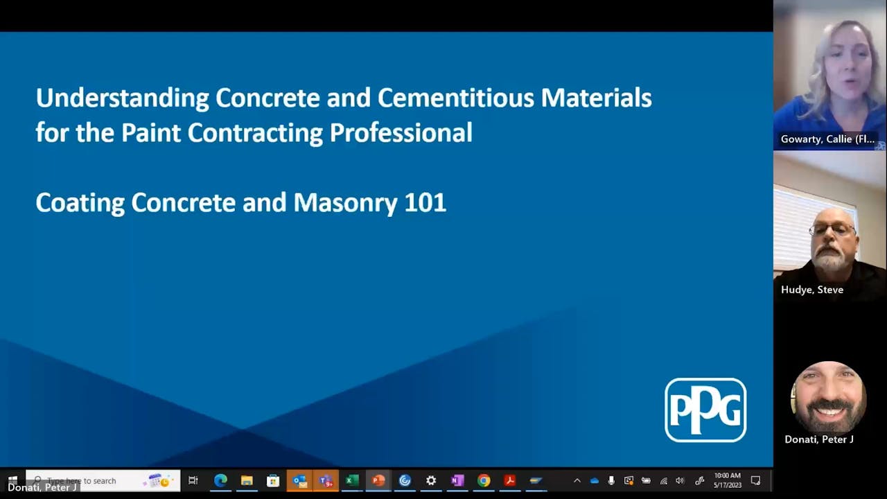 Coating Concrete and Masonry 101 - PCA Overdrive