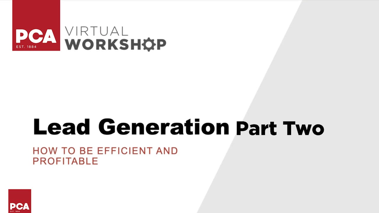 Comprehensive Lead Generation P2 - PCA Overdrive