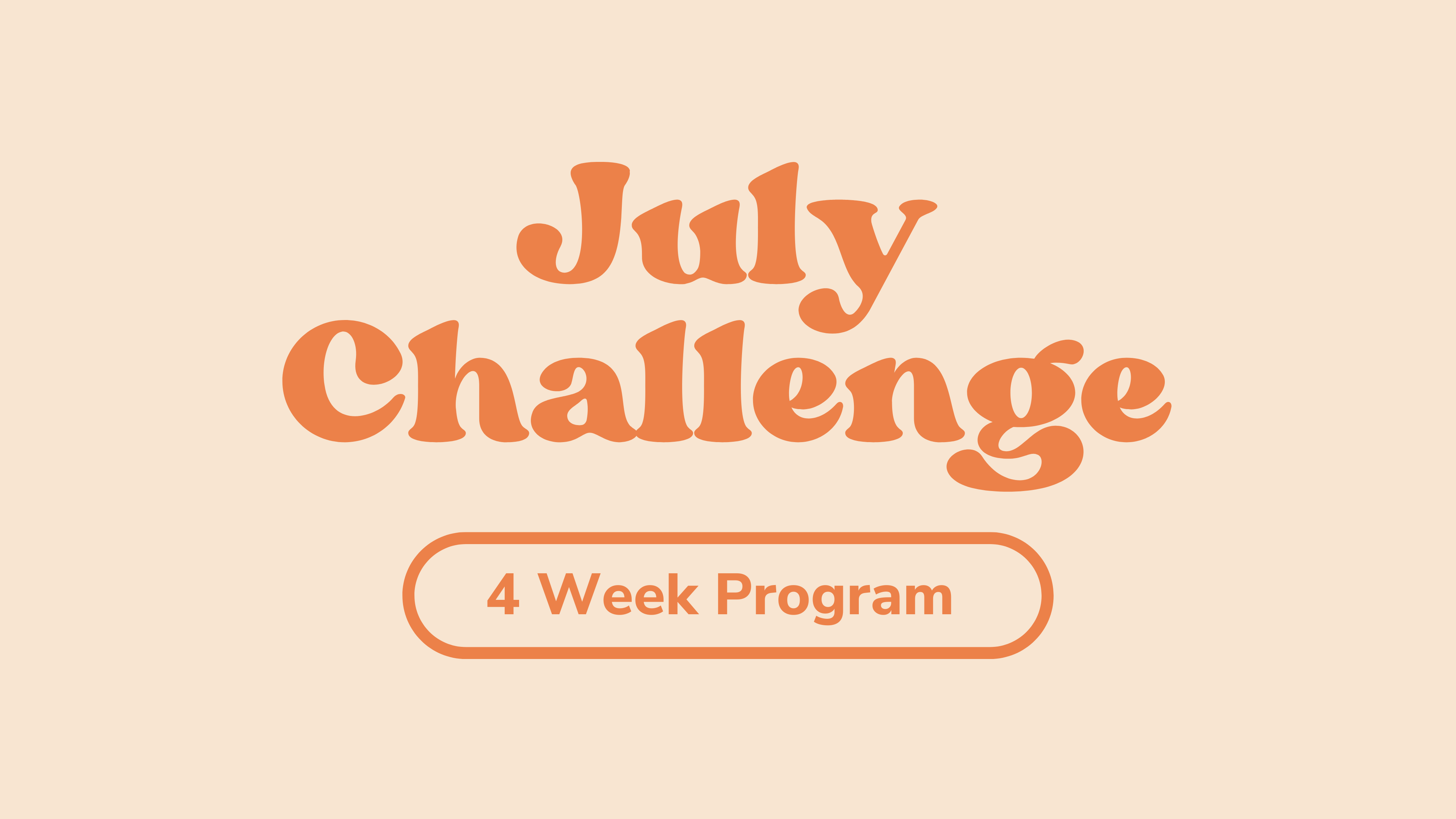 July Challenge - Peaches Pilates Online