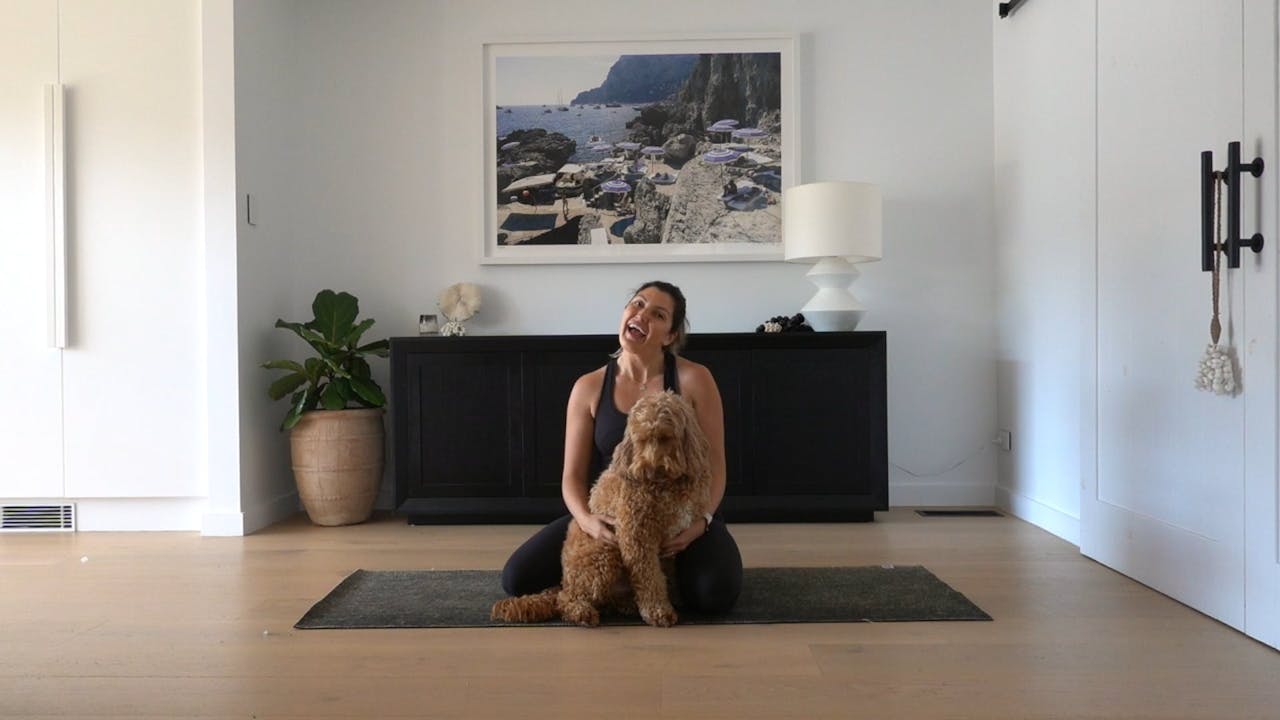 Beginner Abs With Bec (& Hux) - Peaches Pilates Online