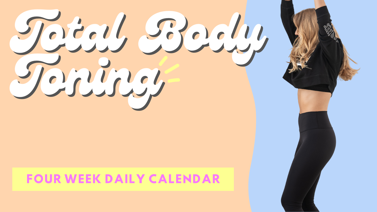 4 WEEK TOTAL BODY TONING - Peaches Pilates Online