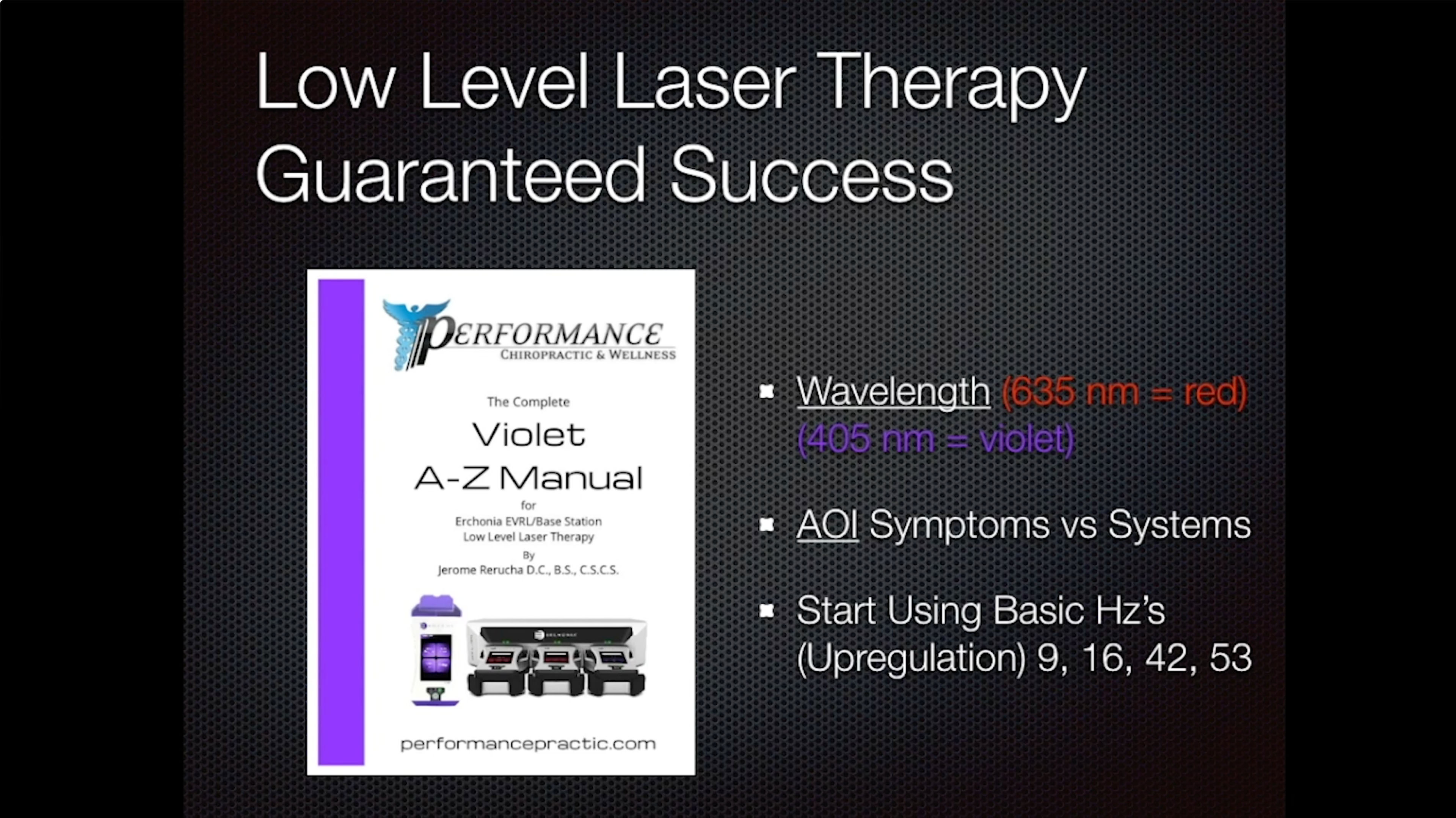Violet Laser Essentials - Performancepractic TV