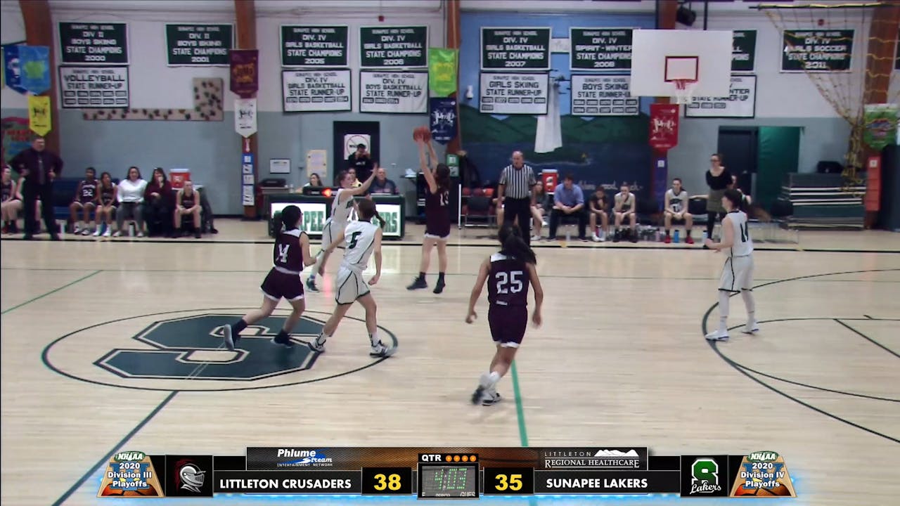 NHIAA D4 Girls QF Basketball - Littleton vs Sunapee - 2019-2020 Season ...
