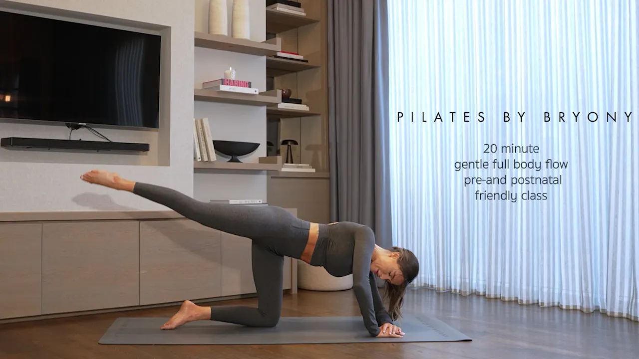 20 minute gentle full body flow pre/post natal friendly - Pilates By Bryony