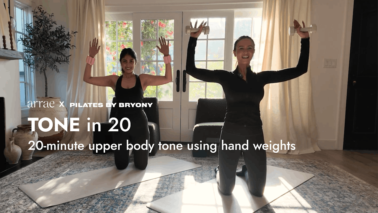 DAY TWO // 20-minute upper body tone using hand weights - Pilates By Bryony