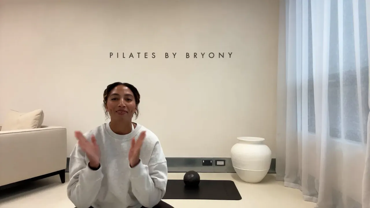 DAY 4 // LIVE 20 minute lower body sculpt using the ball - Pilates By ...