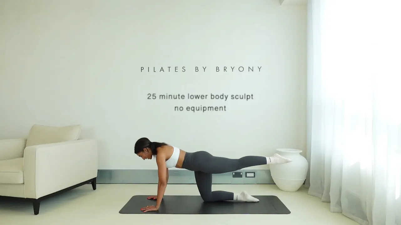 25 minute lower body sculpt no equipment - Pilates By Bryony