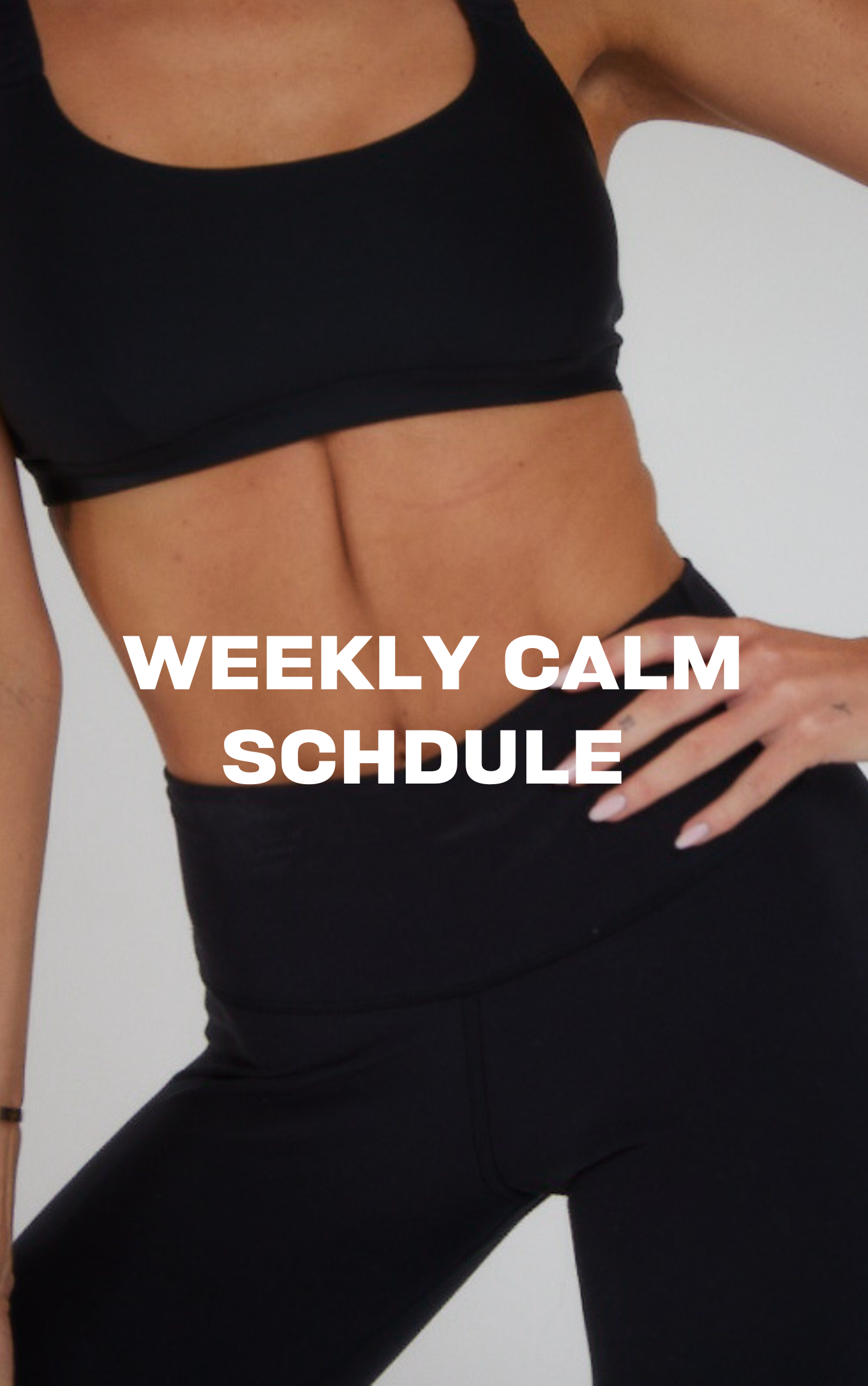 Weekly Calm Schedule - Pilates By Bryony