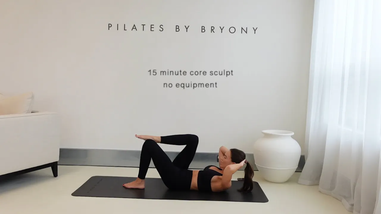 15 minute core sculpt with no equipment - Pilates By Bryony