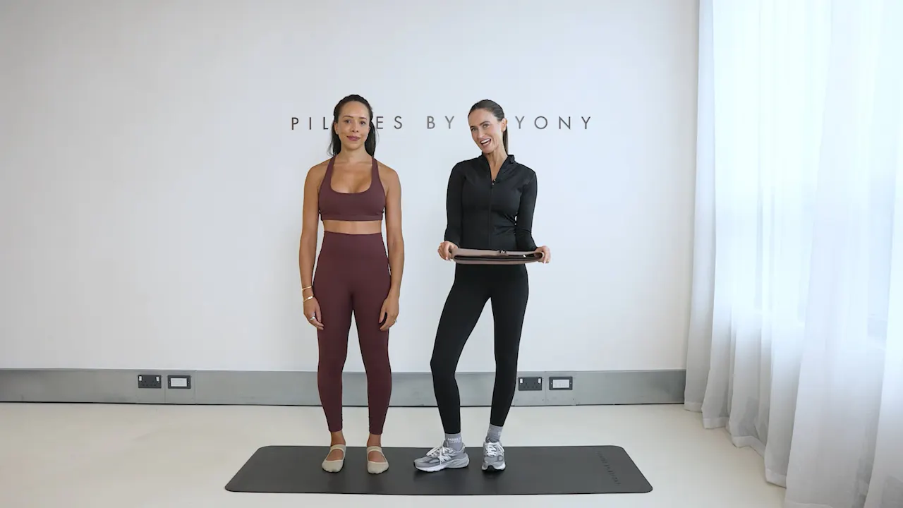 Bryony & Natale: 20 minute lower body and core using the band - Pilates ...