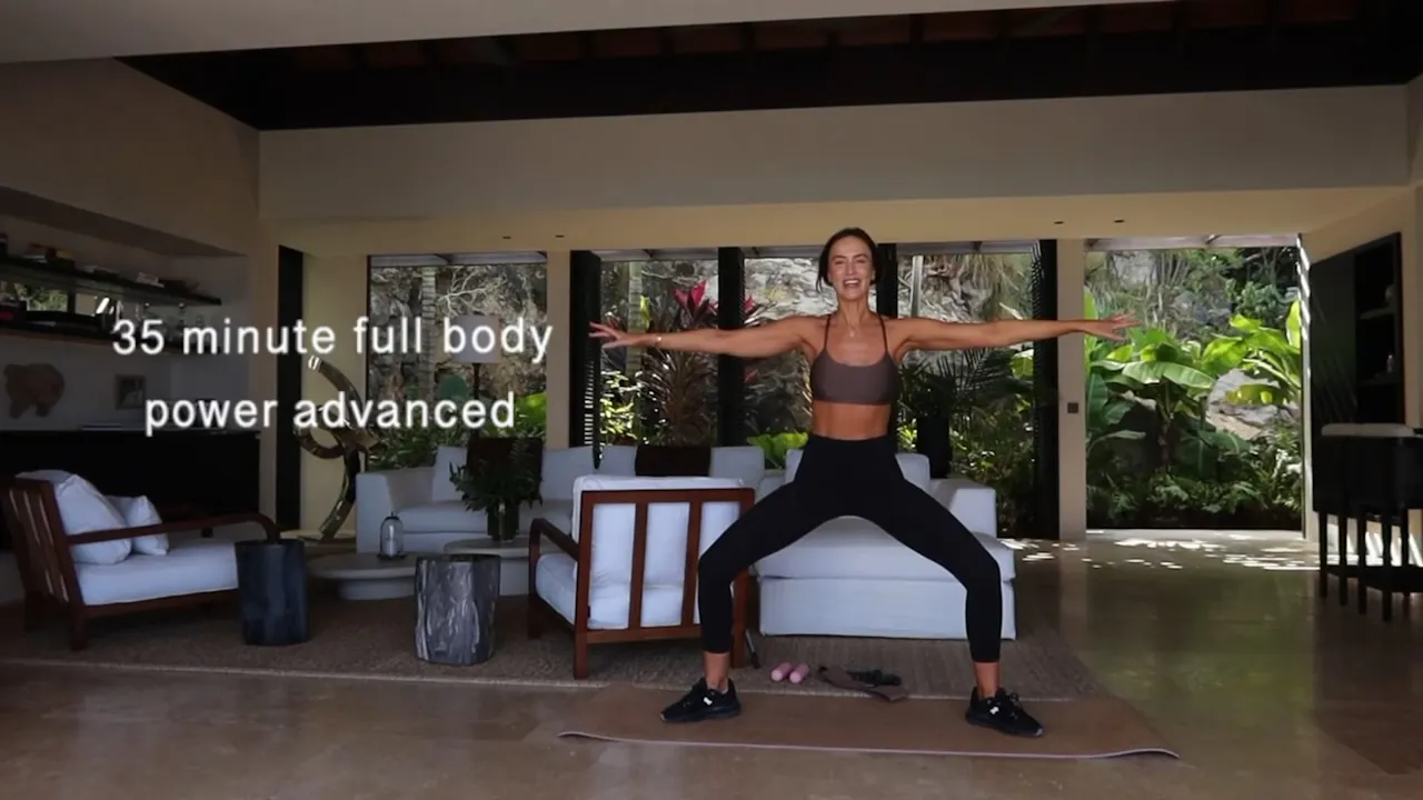 35 minute full body power advanced with ankle weights and band ...