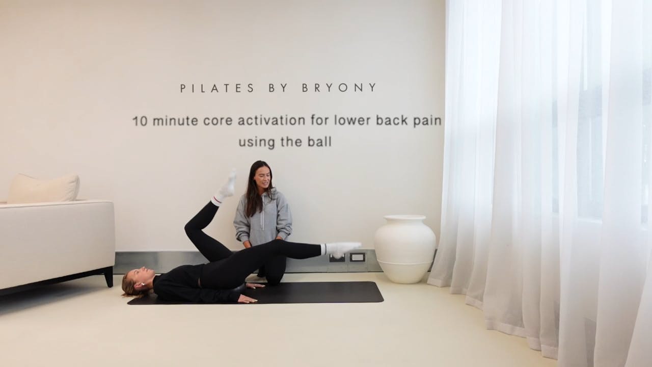 10 minute core activation for lower back pain - Pilates By Bryony
