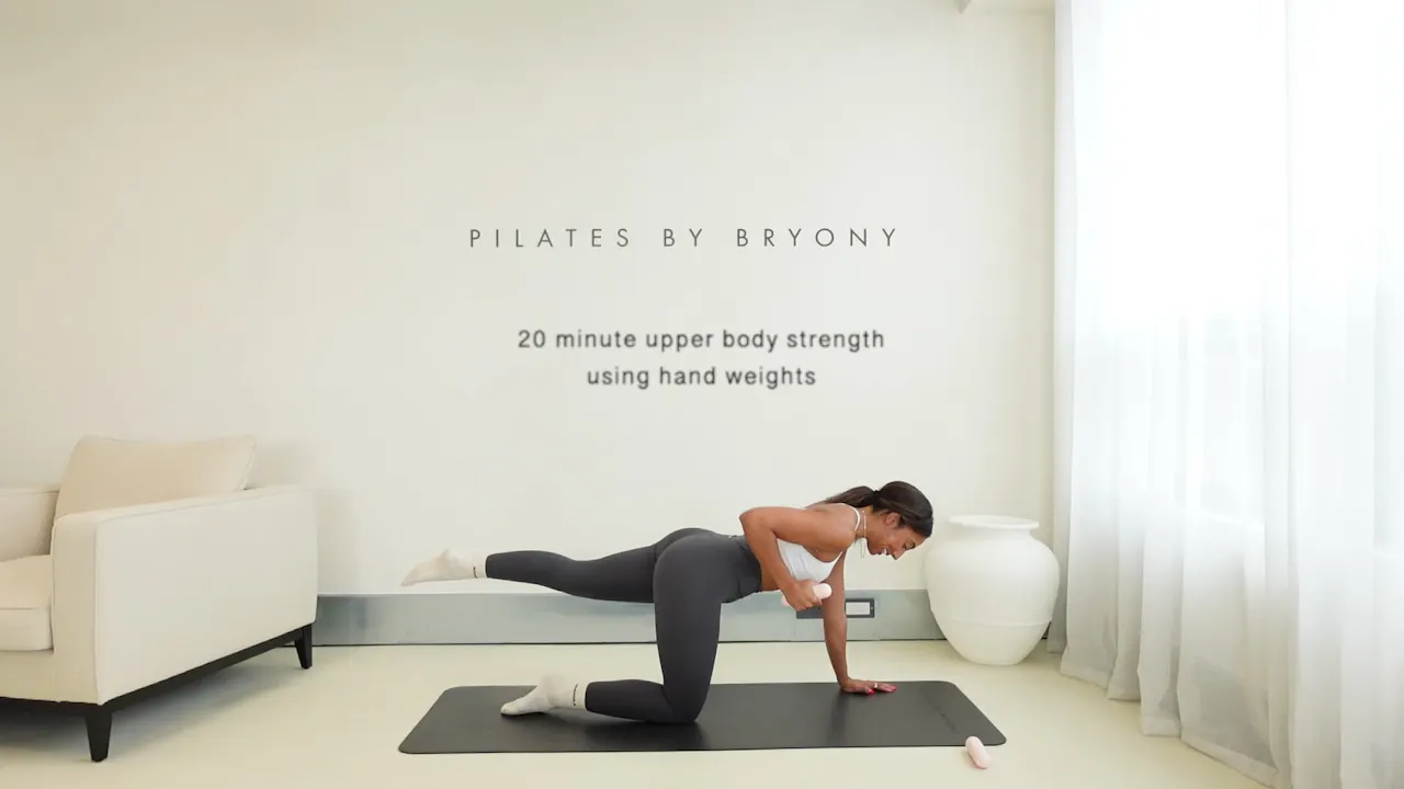 20 minute upper body strength using hand weights - Pilates By Bryony