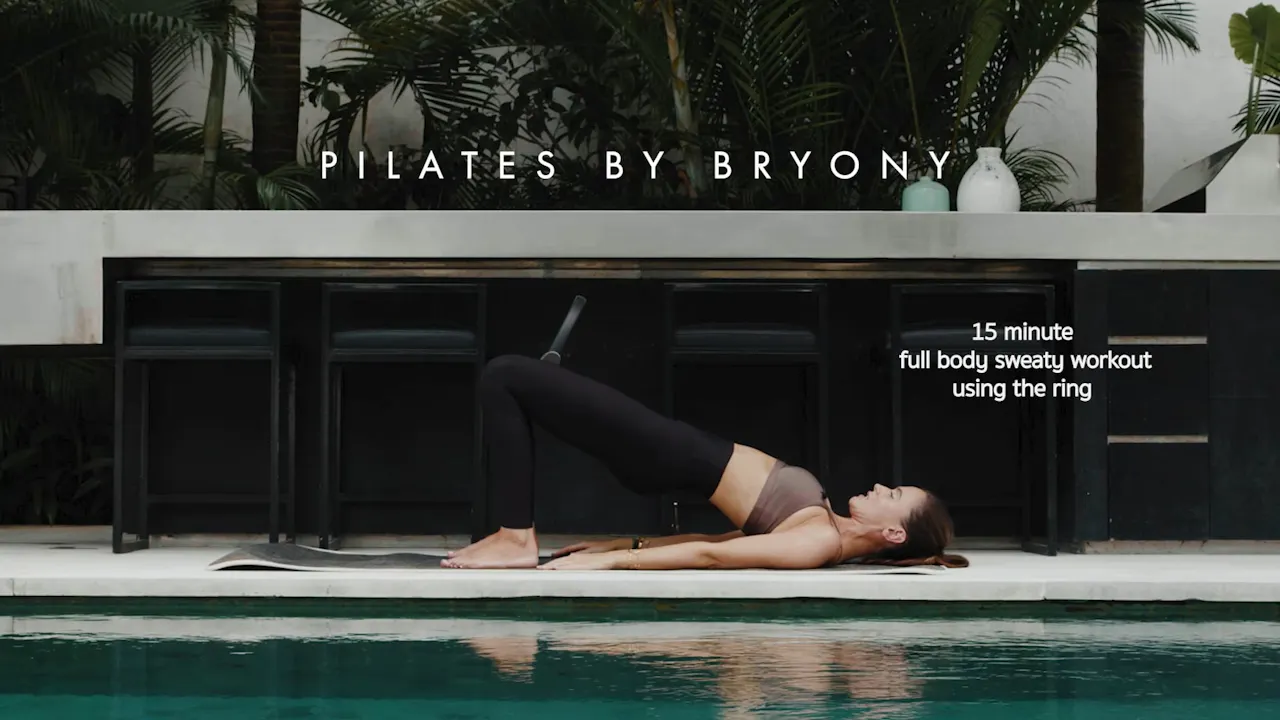 15 minute full body sweaty workout using the ring - Pilates By Bryony
