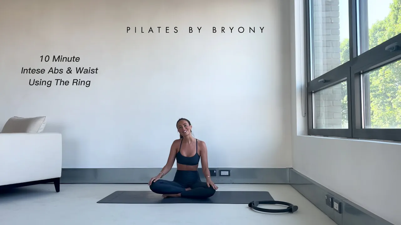 10 minute intense abs & waist using the ring - Pilates By Bryony