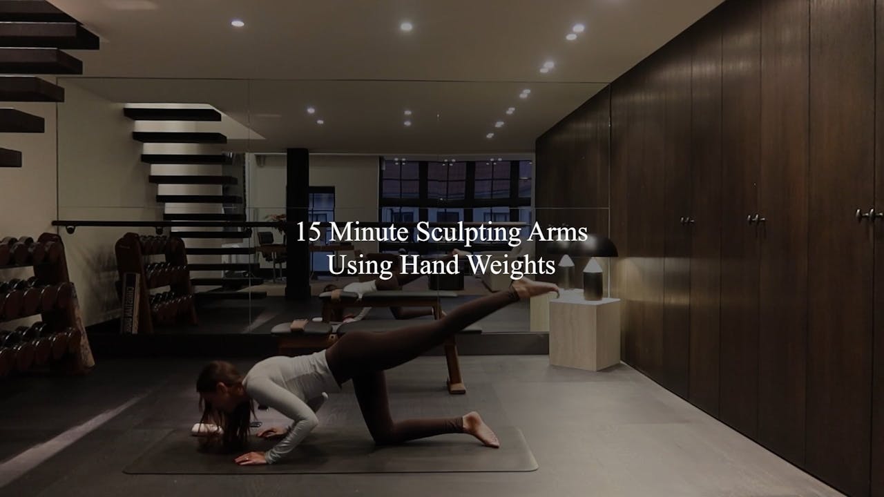 15 minute sculpting arms using hand weights - Pilates By Bryony