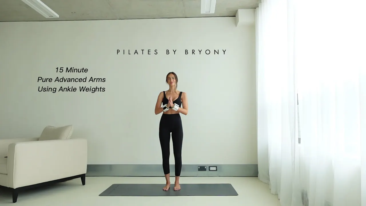 15 minute pure advanced arms with ankle weights - Pilates By Bryony