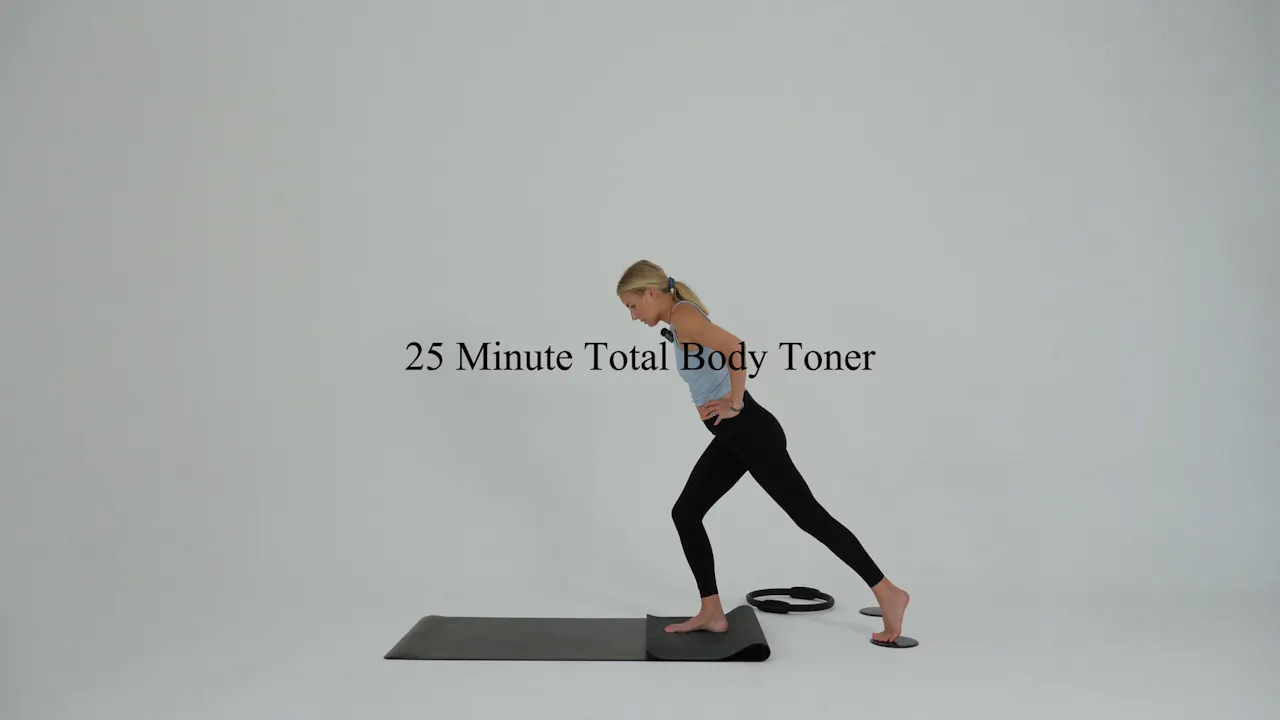 25 minute total body toner using sliders and the ring - Pilates By Bryony