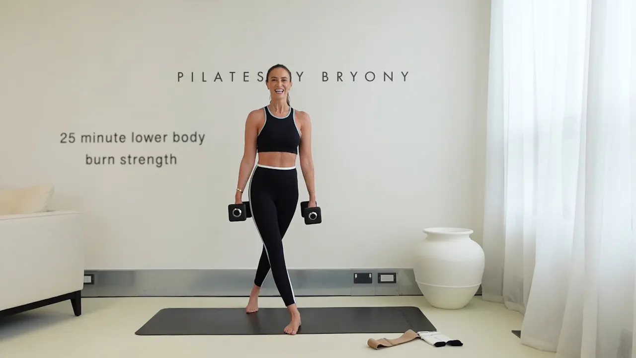 25 minute lower body burn & strength using ankle weights, band ...