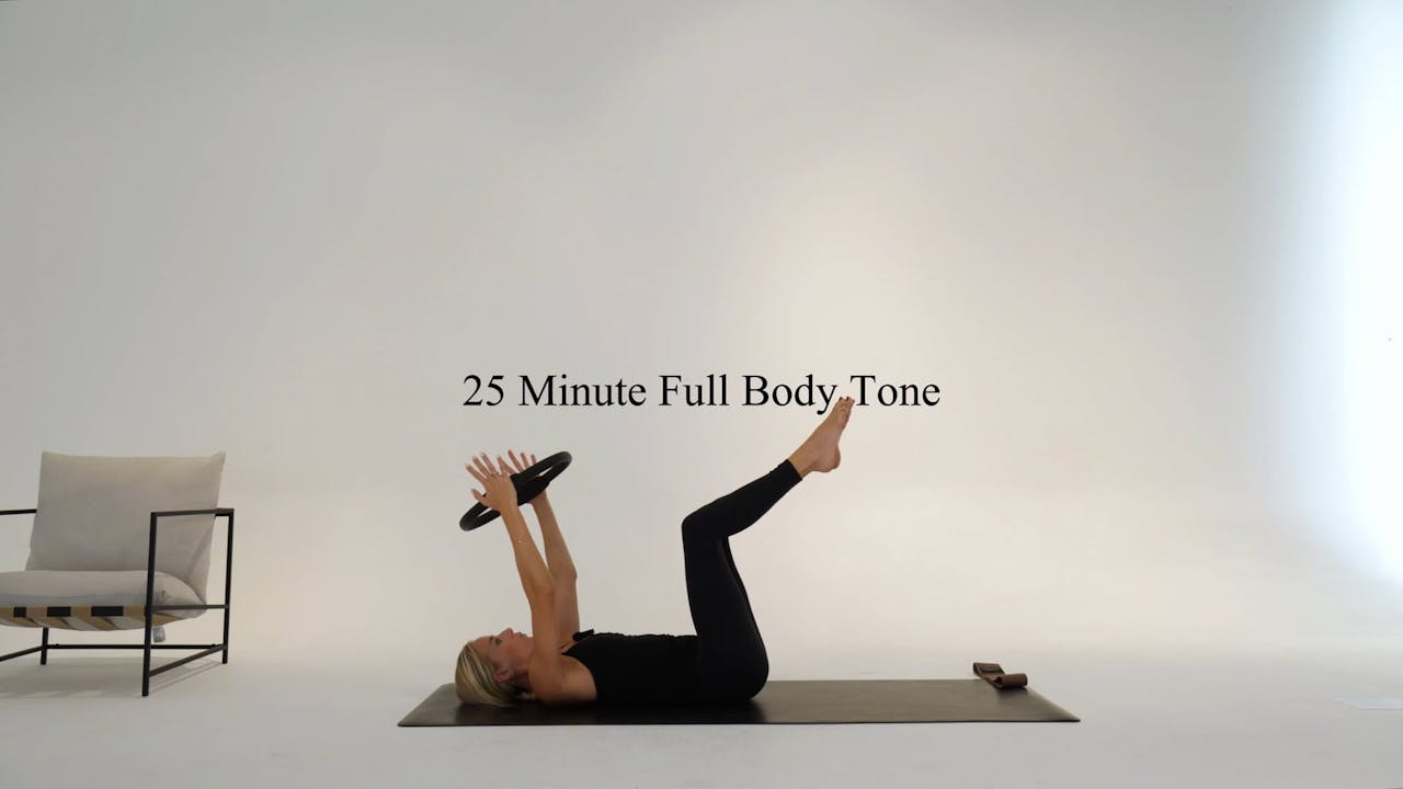 25 minute full body tone using a ring and band - Pilates By Bryony